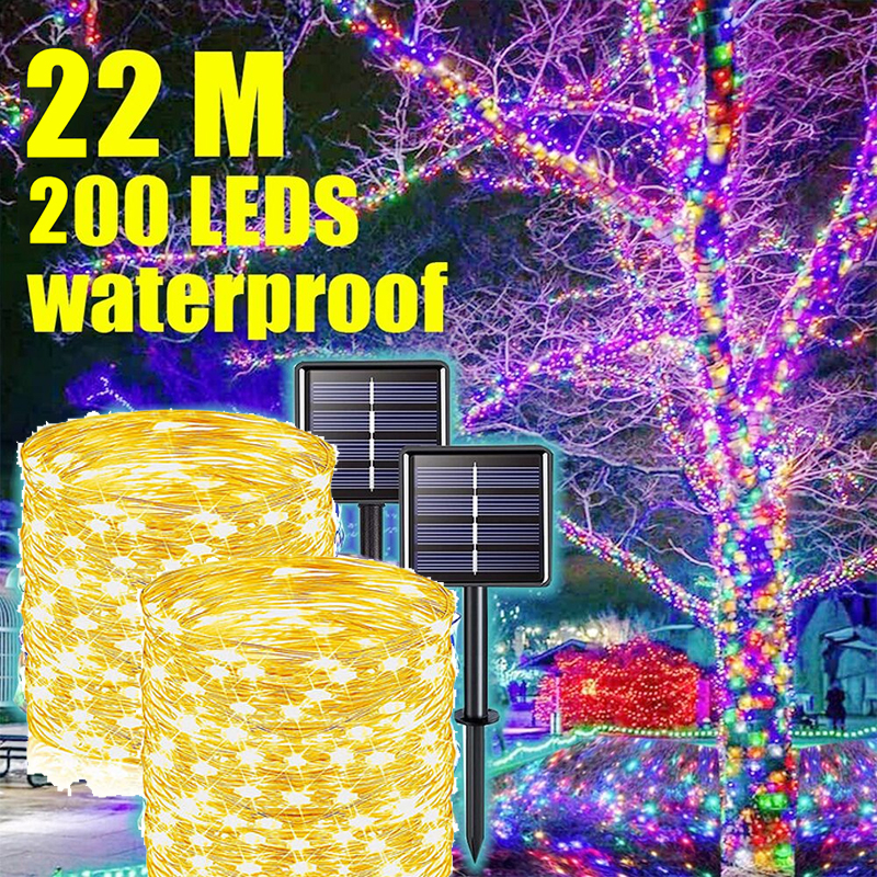 Jual Lampu Natal Lampu Hias Surya Lampu Outdoor Lampu Taman 22m 200LED ...