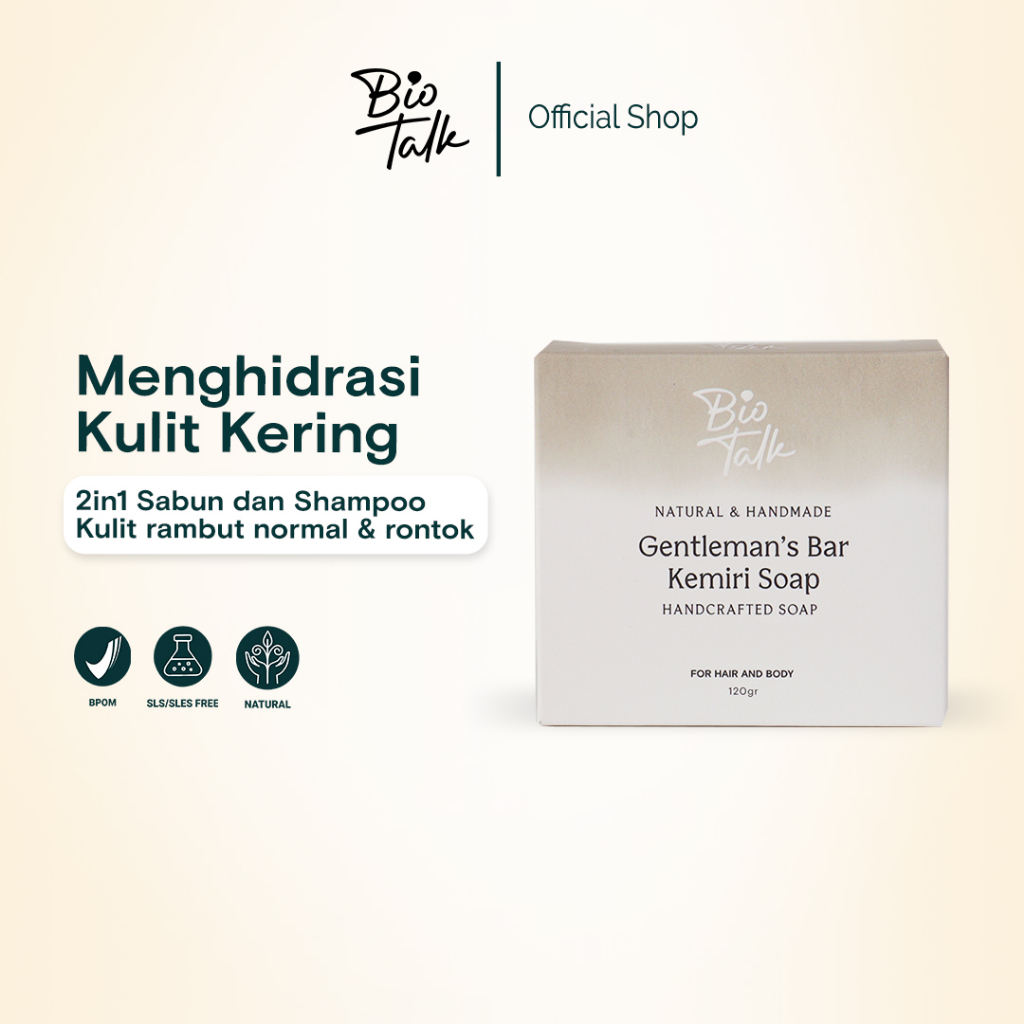 Jual BioTalk Sabun Shampoo Natural Herbal | Gentleman's Bar Shampoo ...