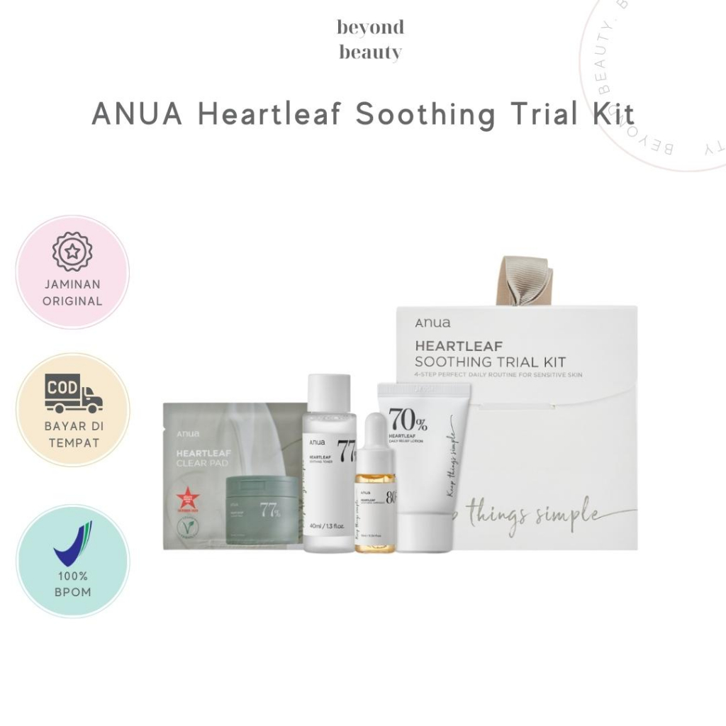 Jual ANUA Heartleaf Soothing Trial Kit | Set Skincare ANUA untuk kulit ...