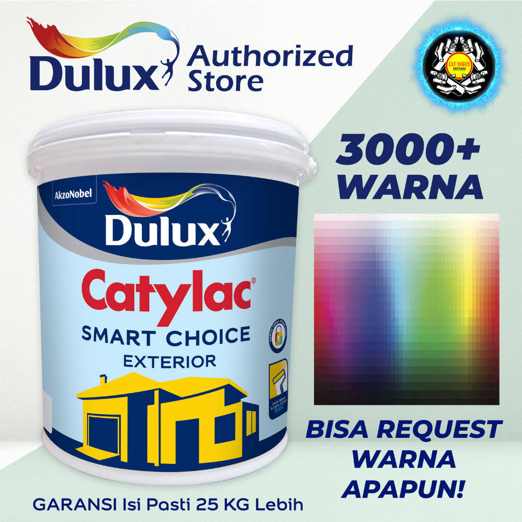 Jual (UNTUK LUAR SUMUT) CAT DINDING DULUX EXTERIOR 25 KG TAHAN CUACA ...