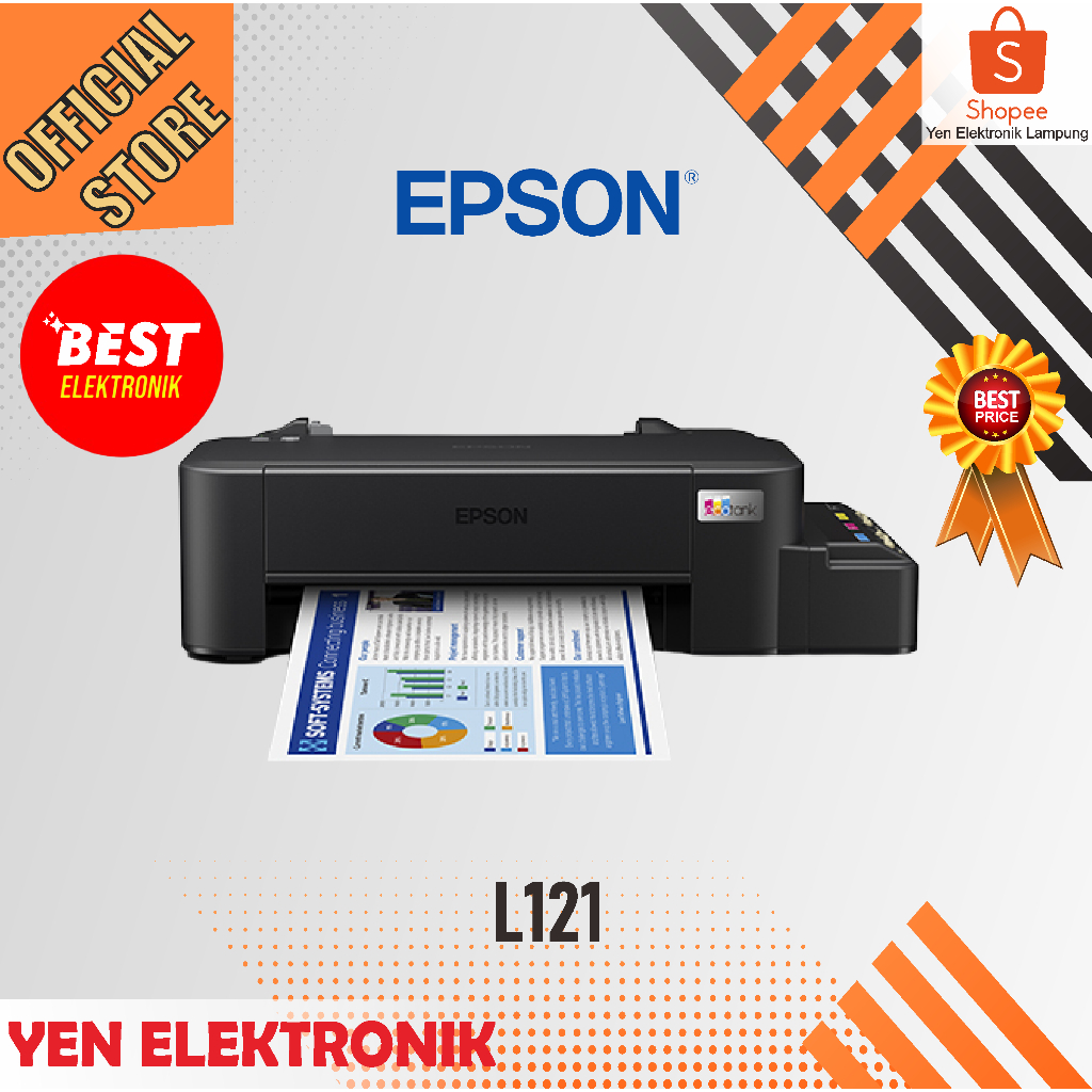 Jual Printer EPSON L121 Ecotank A4 Ink Tank Printer [Print Only] | Shopee Indonesia
