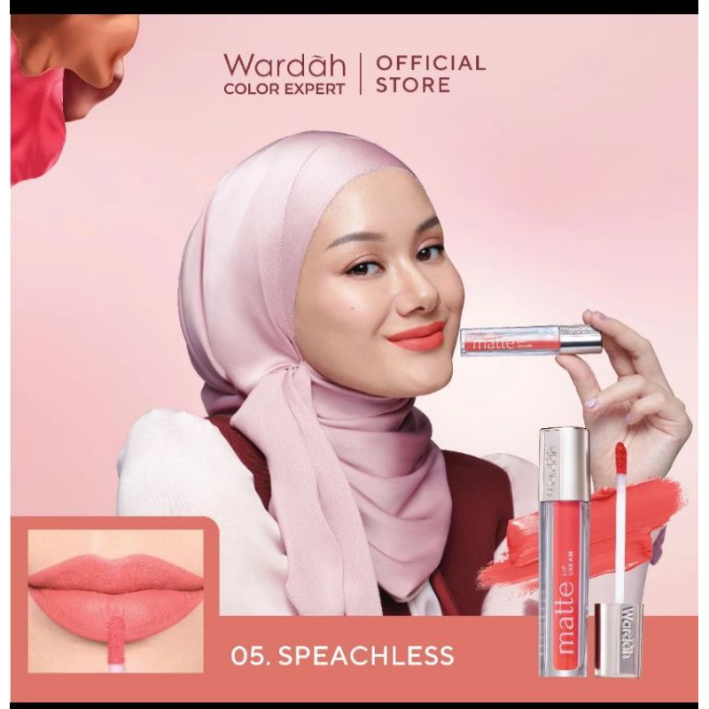 Jual Wardah Matte Lip Cream - Non Dry Formula, High Pigmented, SPF 20 ...