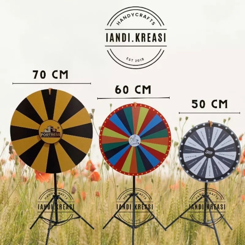 Jual Spin Whell Bunyi Diameter 50-80 cm / Roullete / Roda Undian ...