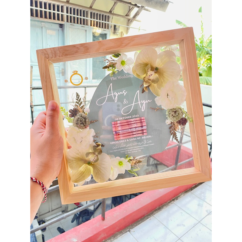 Jual MAHAR PERNIKAHAN BINGKAI AKRILIK TRANSPARAN MAHAR MURAH MAHAR ...
