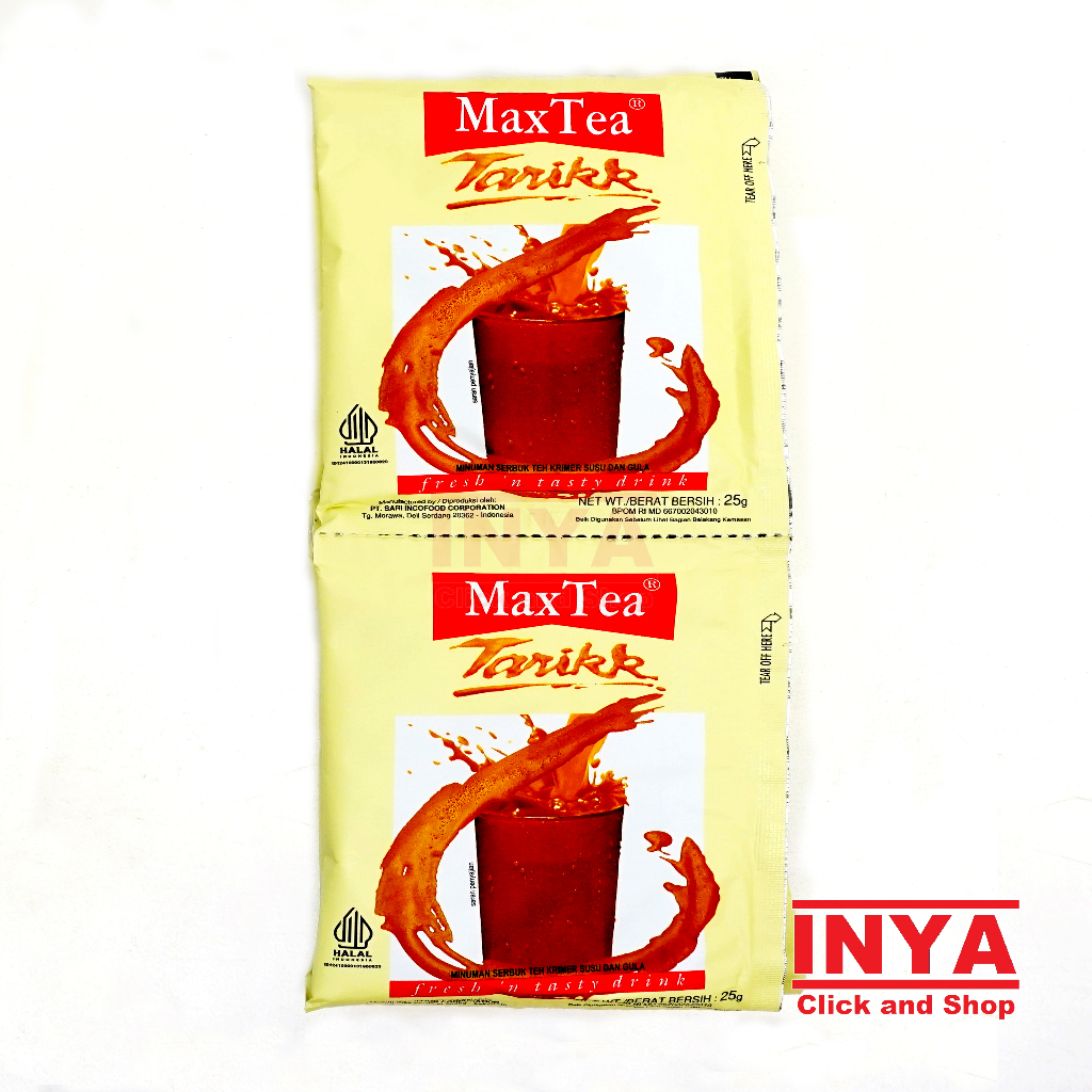 Jual Max Tea Tarikk 10x25gr Sachet - Minuman Serbuk - Milk Tea Powder ...