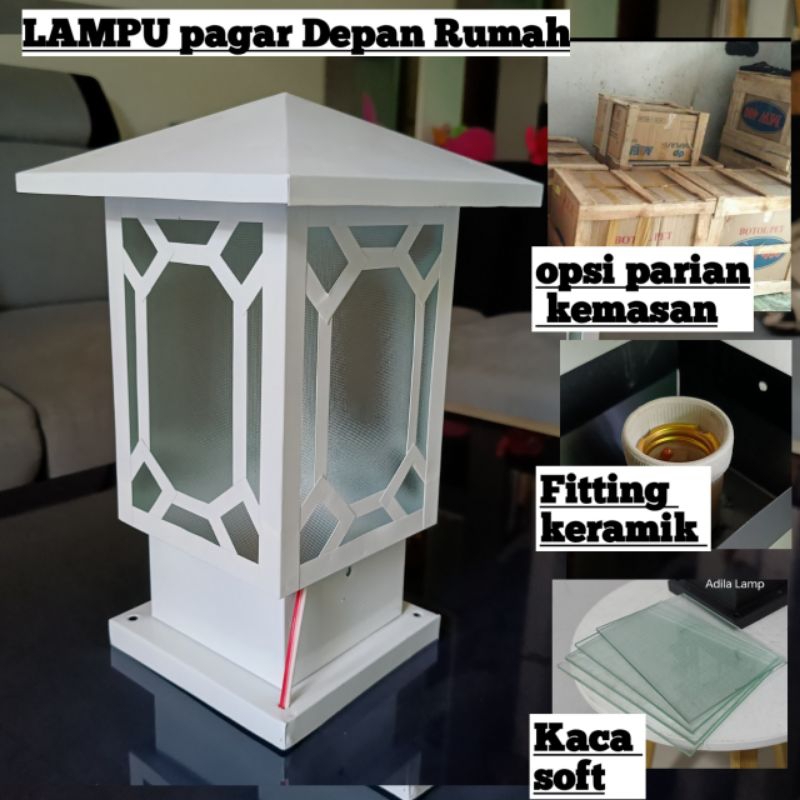 Jual Lampu Pagar Depan rumah / lampu pilar / lampu Teras / lampu pagar ...