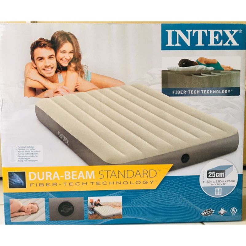 Jual Kasur Angin INTEX Queen Airbed Durabeam Fibertech 152x203x25cm ...