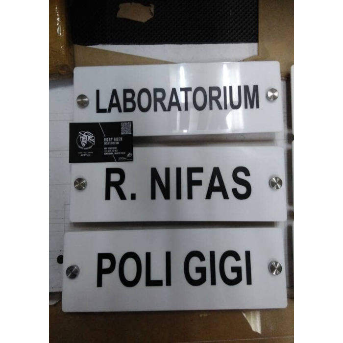 Jual Custom Papan Nama Ruang - Kantor - Acrylic Signage Room ...