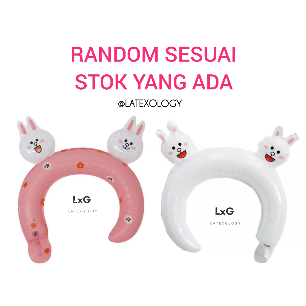 Jual Balon Foil Bando Karakter Hewan Koala Bunny Gajah Kodok Kelinci ...