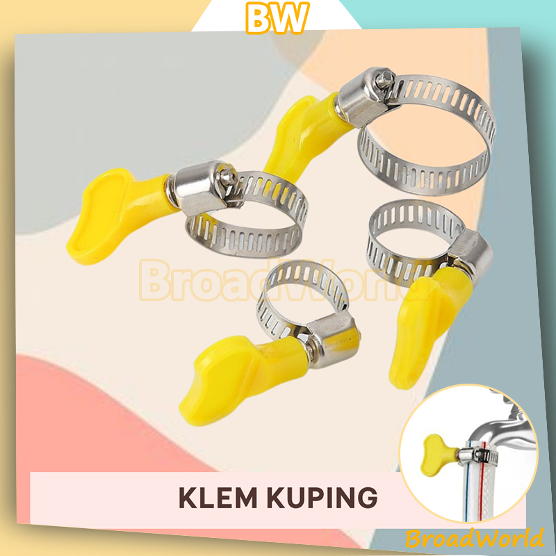 Jual Stainless Klem Selang Kuping Plastik / Hose Clamps Selang Air ...
