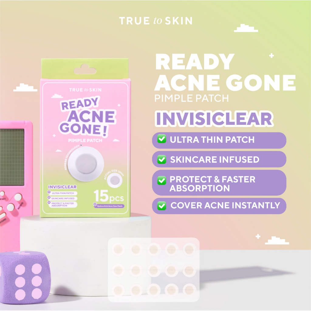 Jual [ NEW ] True to Skin - Ready Acne Gone! Pimple Patch 15pcs Ultra ...