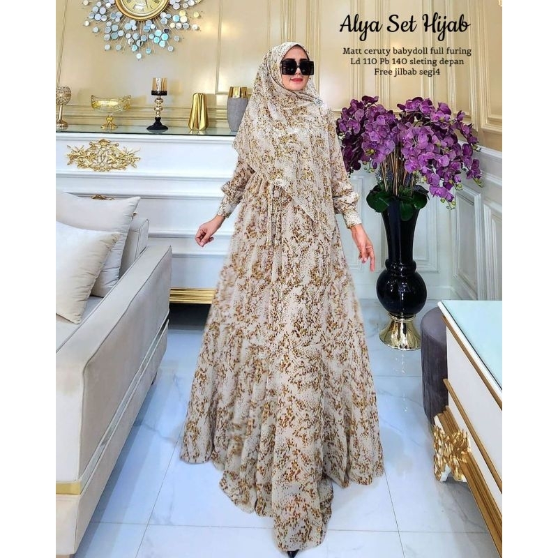 Jual ALYA SET HIJAB (LABEL MADANI) | Shopee Indonesia