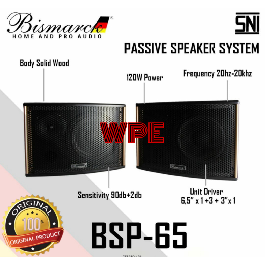 Jual speaker pasif bismarck bsp65 bsp 65 original 6,5 inch | Shopee Indonesia