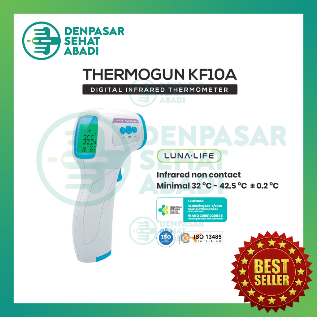 Jual TERMOMETER TEMBAK LUNA LIFE KF10A THERMOGUN INFRARED Termogun RS ...
