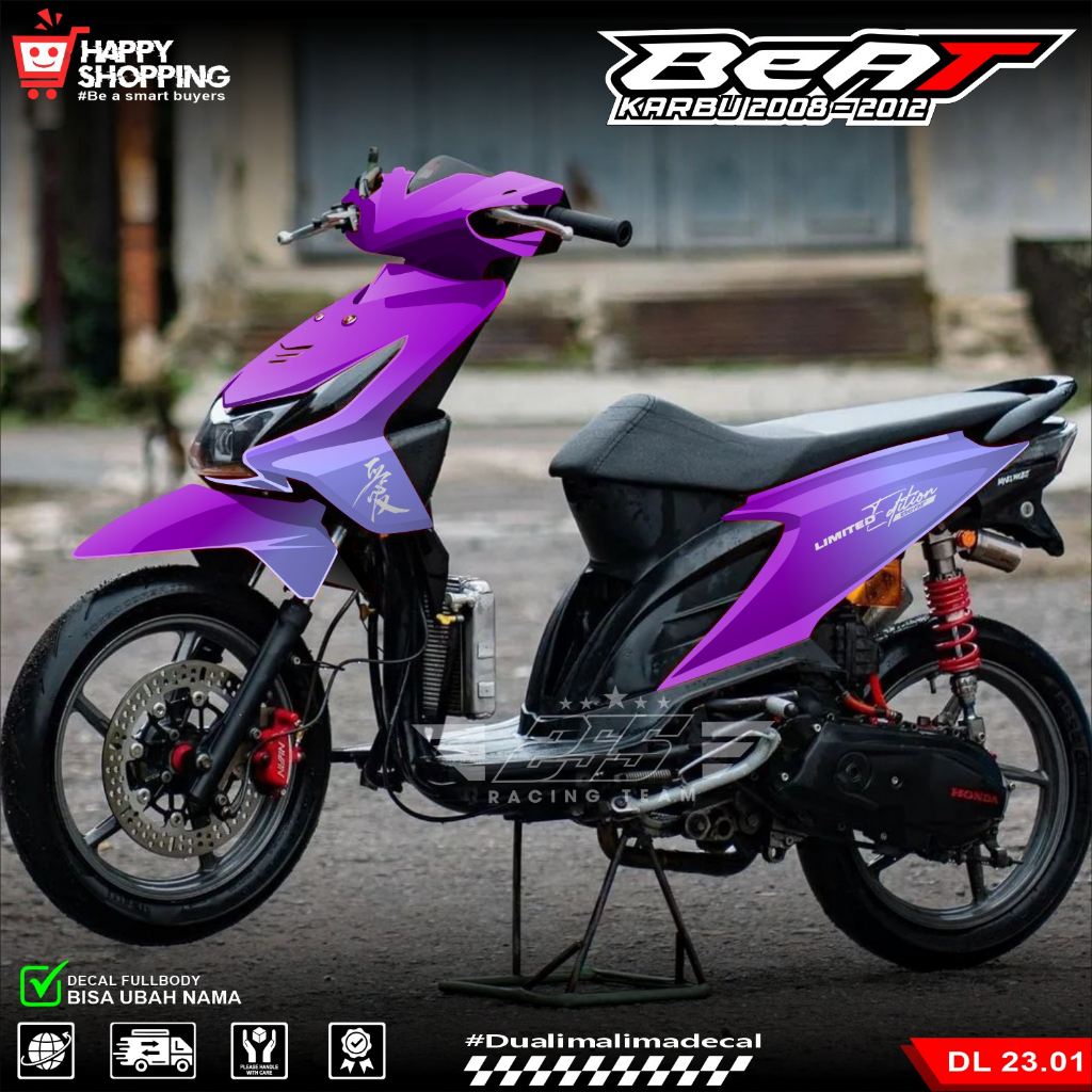 Jual (COD) Decal Sticker BEAT KARBU 2008 2009 2010 2011 2012 Fullbody ...