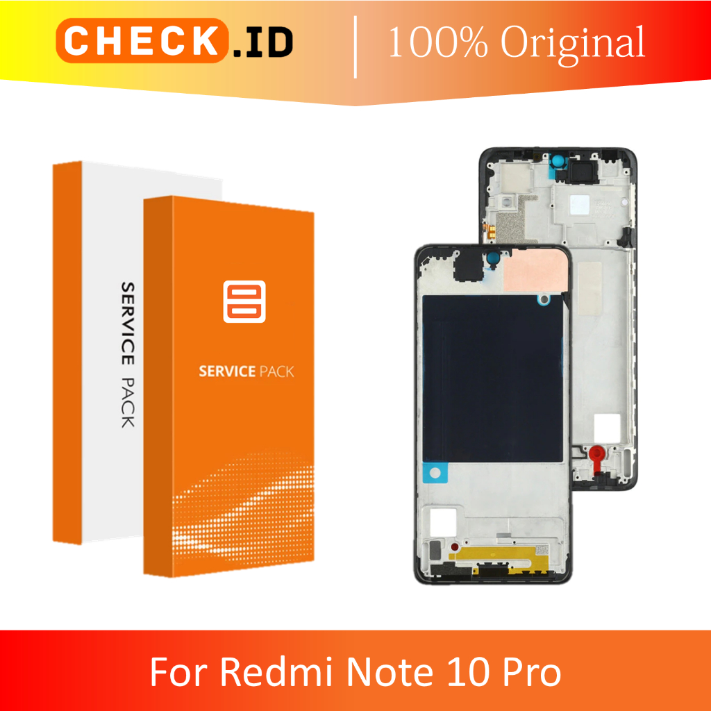 Jual [ CHECK.ID ] MIDDLE FRAME RANGKA TULANG LCD XIAOMI REDMI NOTE 10 ...