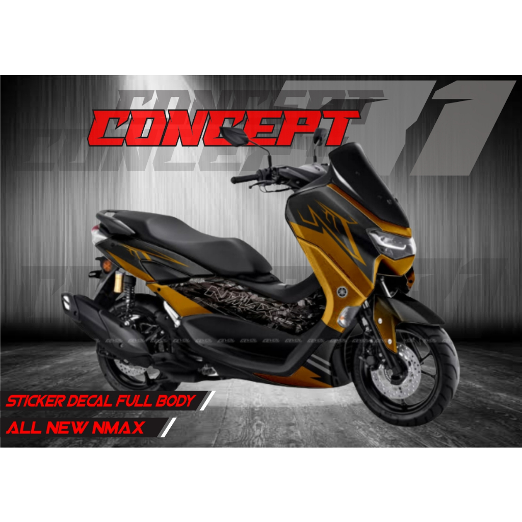 Jual Decal sticker yamaha nmax old/new full body variasi motif simple ...