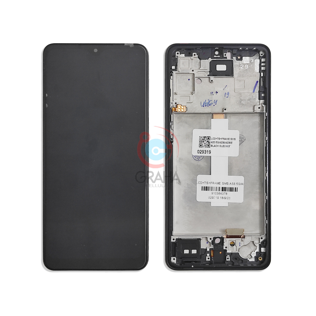 Jual LCD SAMSUNG A33 5G / A336 / A336E FULLSET TOUCHSCREEN + FRAME + FINGER | Shopee Indonesia