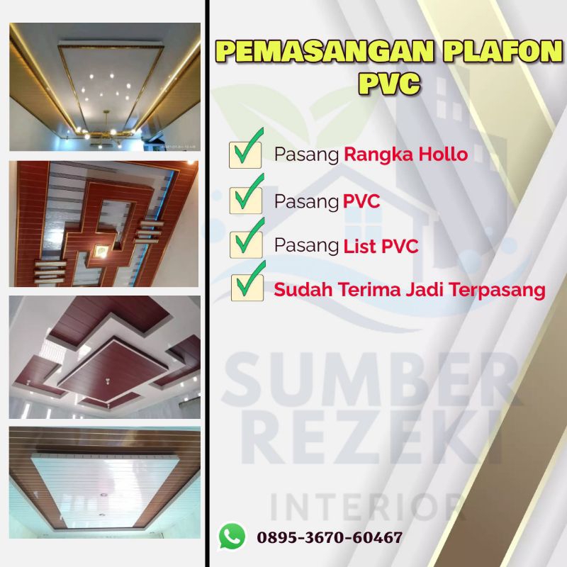 Jual PEMASANGAN PLAFON PVC | Shopee Indonesia