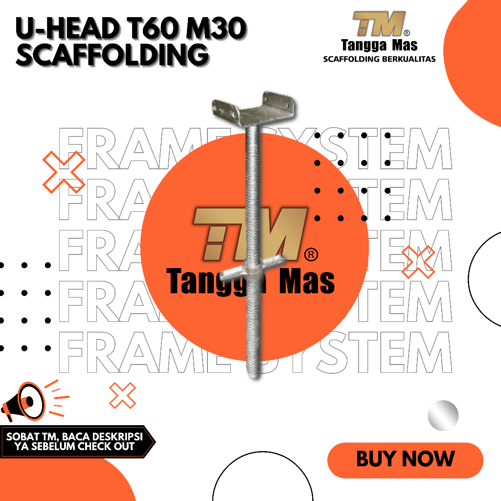 Jual U-HEAD/U-JACK SCAFFOLDING PERANCAH STEGER ANDANG TERMURAH ...
