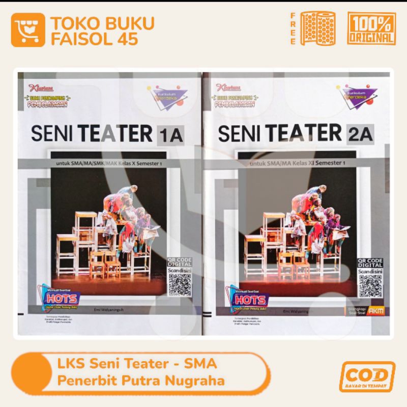 Jual LKS Seni Teater SMA SMK Kelas 10 11 12 Putra Nugraha - Kharisma - Semester 1 - Kurikulum ...