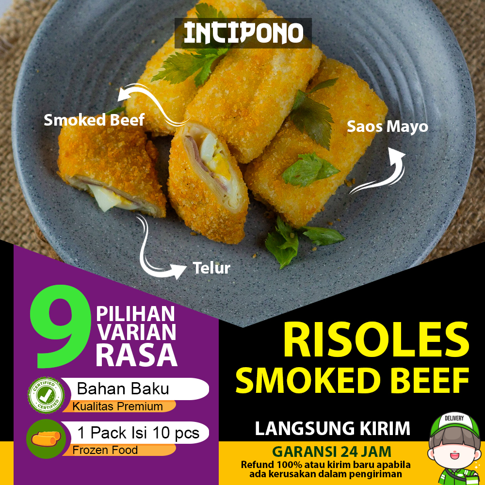 Jual Incipono Risol Smoked Beef Mayo Frozen 1 Pack Isi 10 Pcs Risoles ...