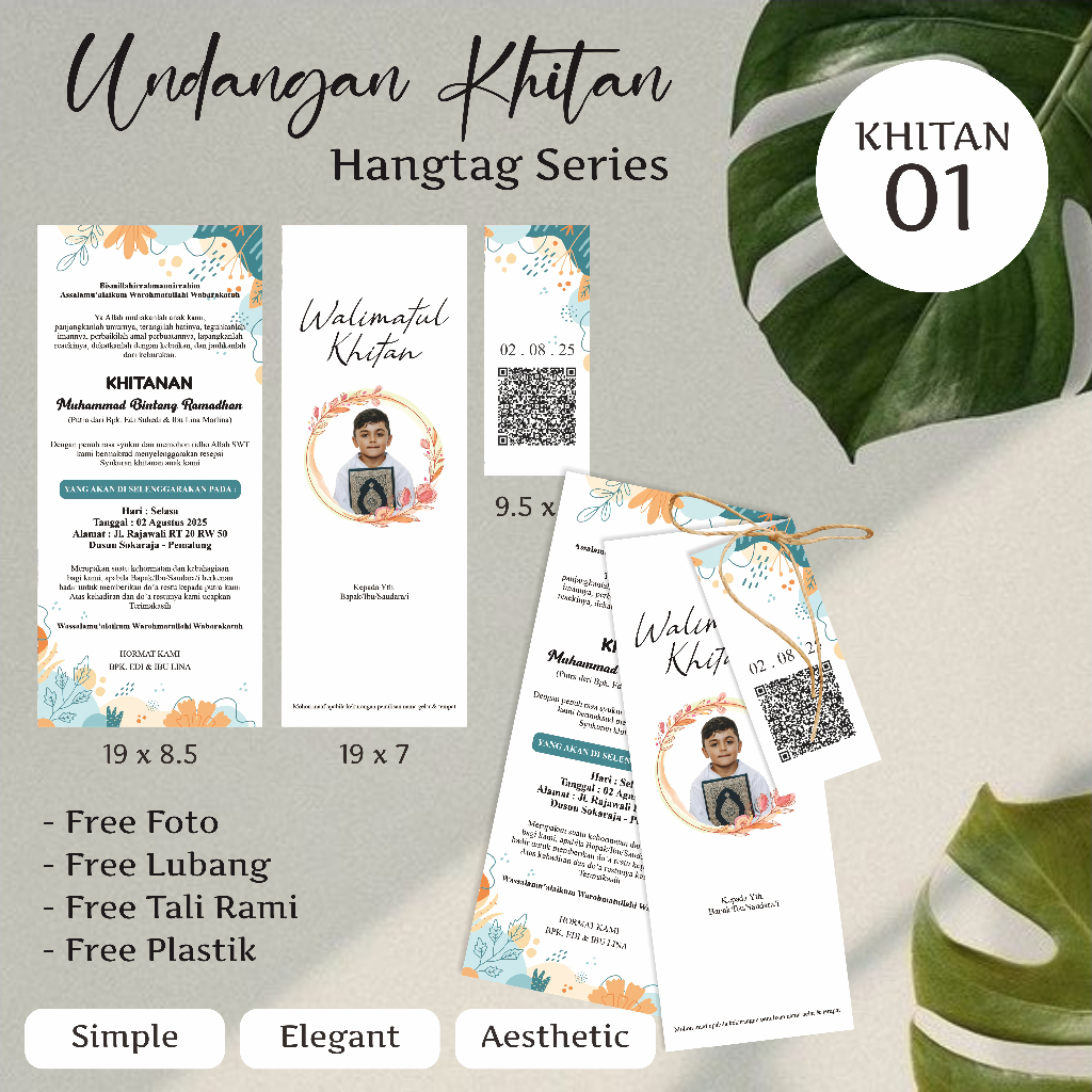 Jual UNDANGAN KHITAN HANGTAG SIMPLE UNDANGAN VIRAL UNIK ELEGAN | Shopee ...