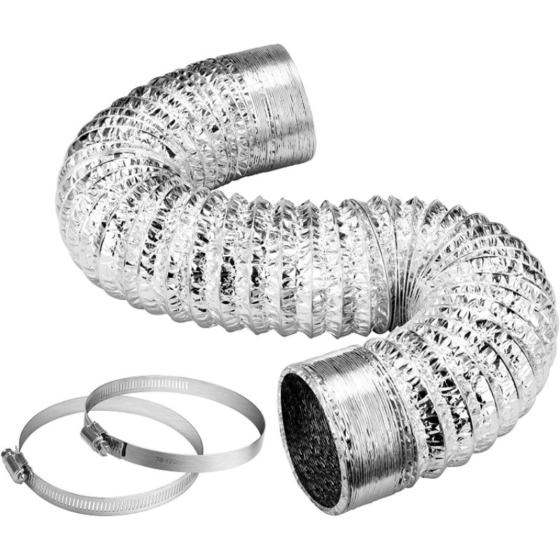 Jual Flexible ducting 4 in isi 10 meter free klem pipa Ac exhaust ...