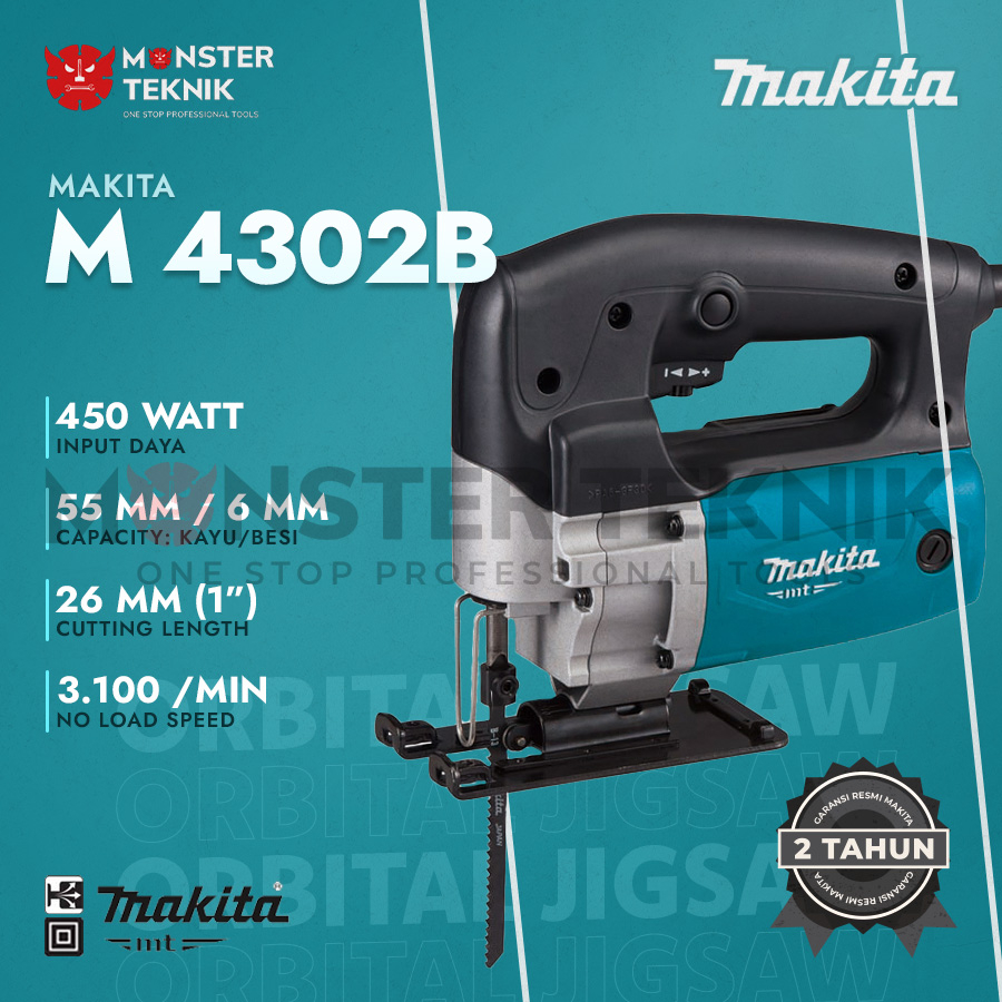 Jual Mesin Gergaji Listrik Makita M 4302B Clean Cut Jig Saw Machine ...