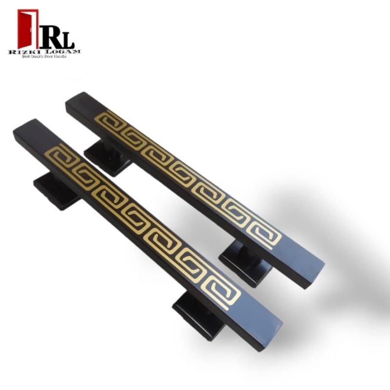 Jual handle pintu rumah motif labirin panjang 35cm 45cm 60cm pegangan ...