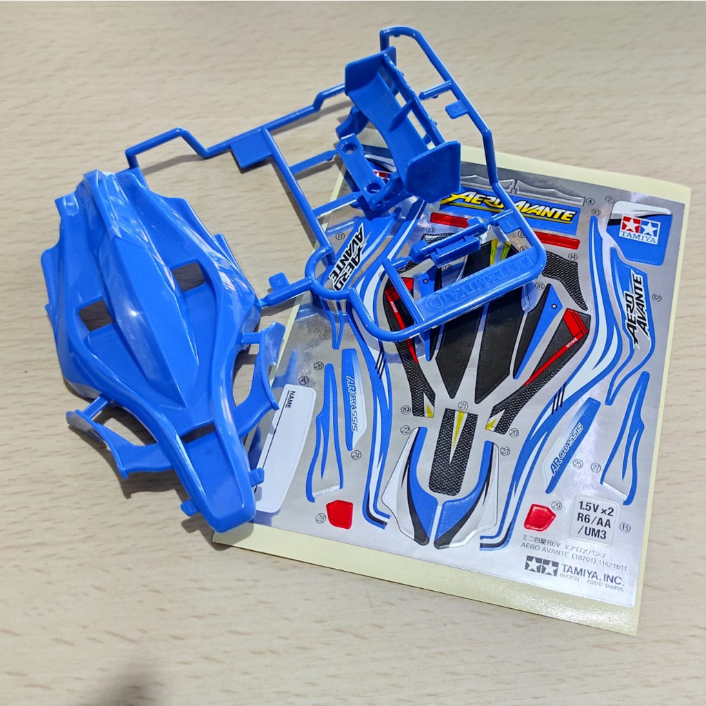 Jual Body Aero Avante Biru Original Tamiya lose Kit | Shopee Indonesia