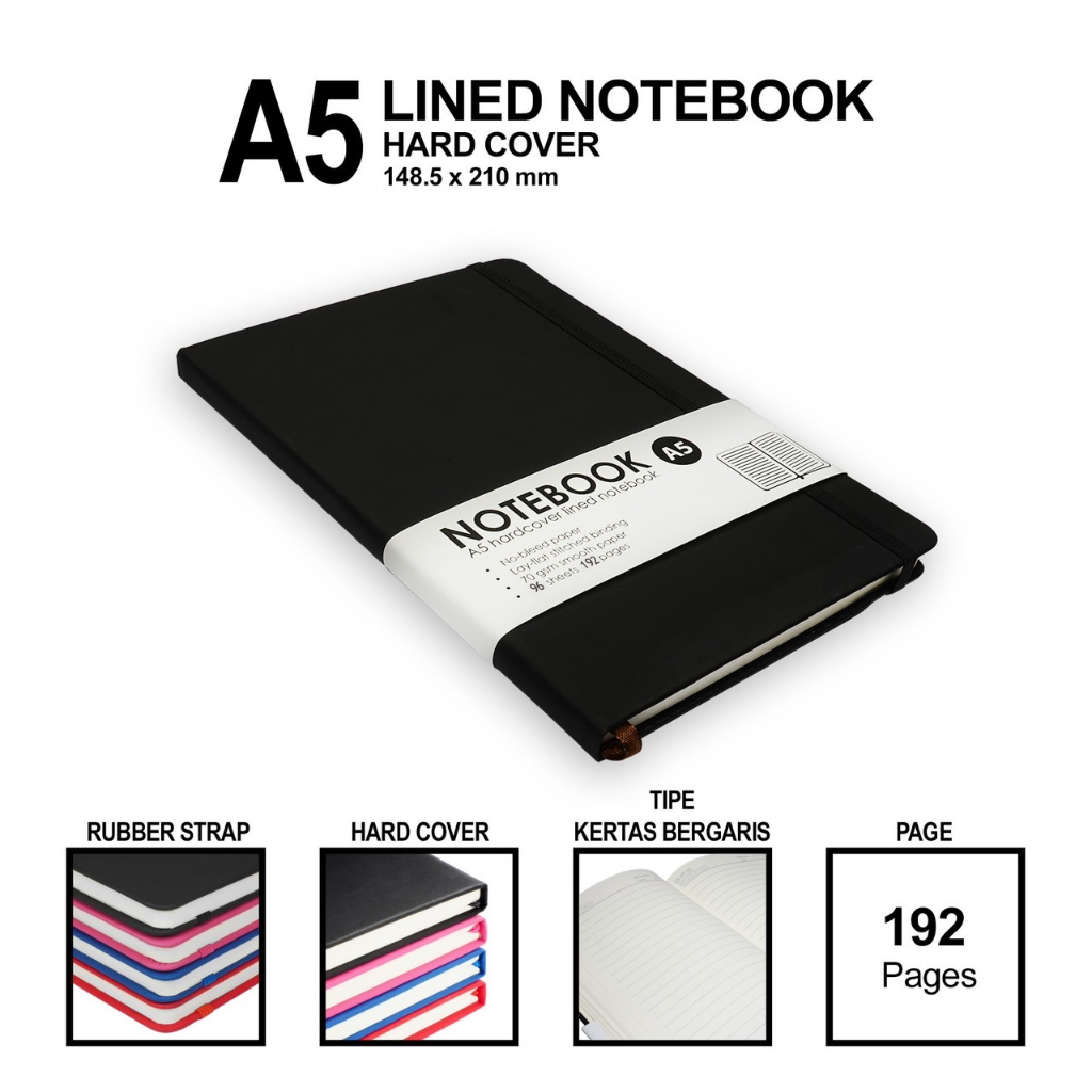 Jual Notebook Diary Catatan Jurnal Polos Garis Hardcover A5 | Shopee ...
