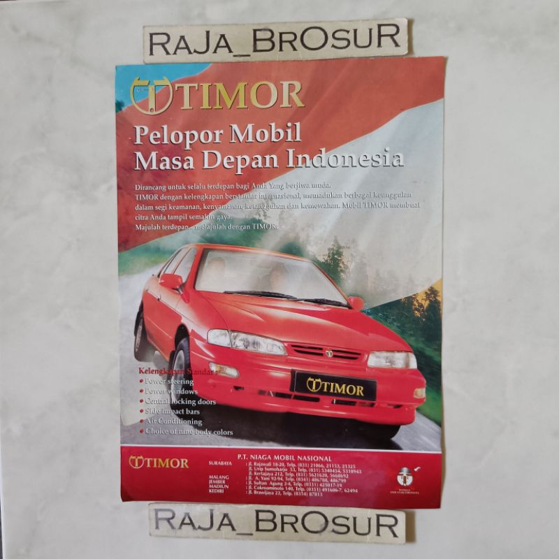 Jual Poster brosur katalog flyer jadul lawas Timor S 515/Timor S515 ...