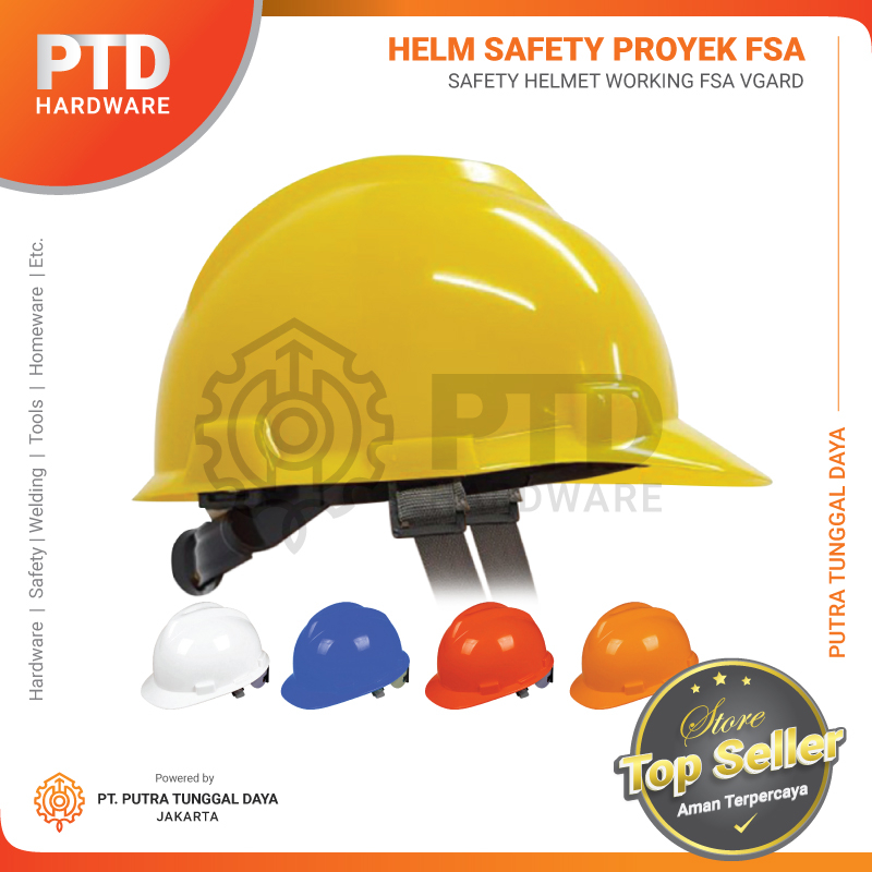 Jual Helm Proyek FSA V Gard Safety Helmet Inner Tali Dagu | Shopee ...