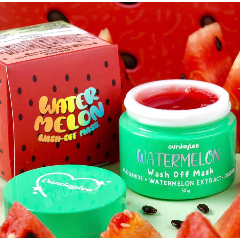 Jual [Share In Jar] OURDAYLEE Watermelon Wash Off Mask Original Ready ...