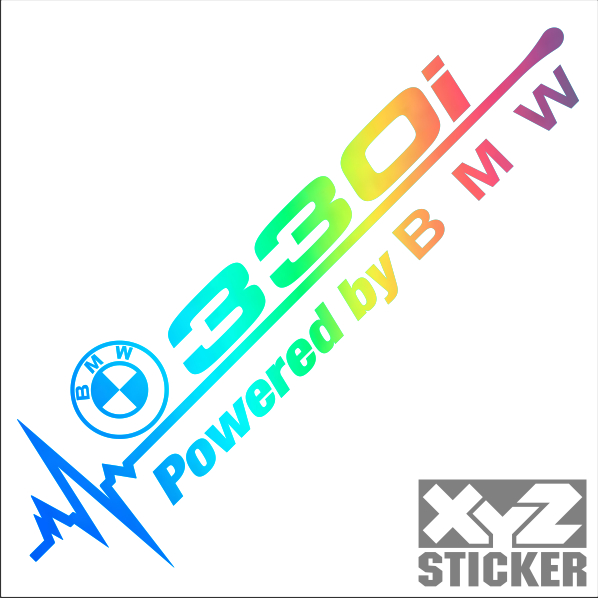 Jual Sticker EKG Logo Mobil BMW. Sticker Kaca Mobil BMW 320i, 325i ...