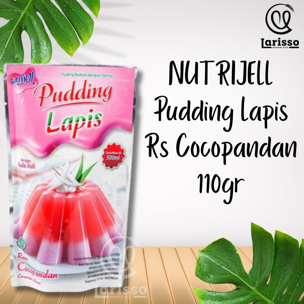 Jual NUTRIJELL PUDDING LAPIS 110GR RASA COCOPANDAN PUDING BUBUK DENGAN ...