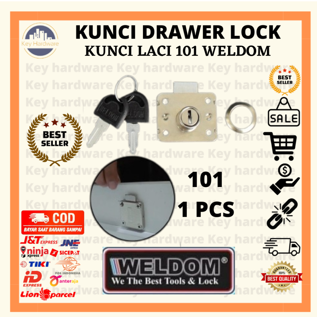 Jual Kunci Laci/Kunci Loker/Drawer Lock 101 WELDOM | Shopee Indonesia