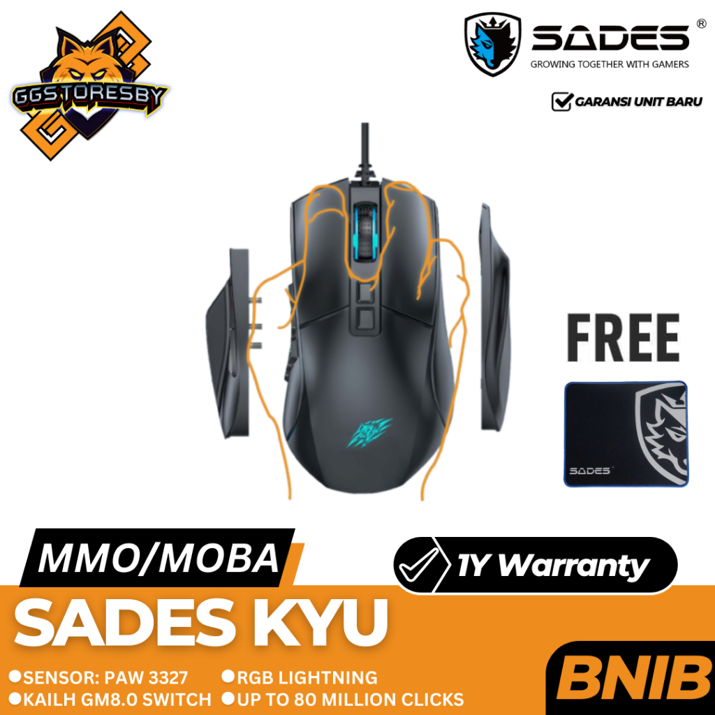 Jual SADES KYU MMO/MOBA RGB Gaming Mouse | Shopee Indonesia Jual SADES KYU MMO/MOBA RGB Gaming Mouse | Shopee Indonesia