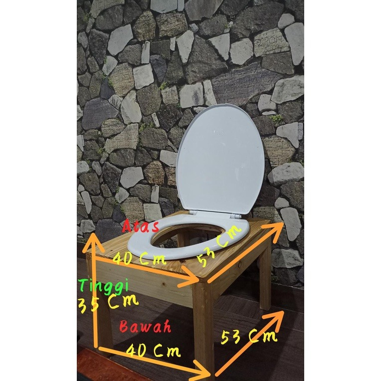 Jual Kursi Toilet WC Duduk Portable Bahan Kayu Kuat Hight Quality ...