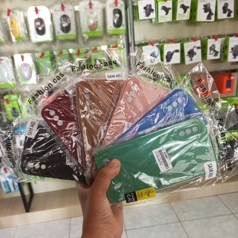 Jual Soft Case Sillicon Cassing Macaroon SAMSUNG A01 Casing Warna CC ...
