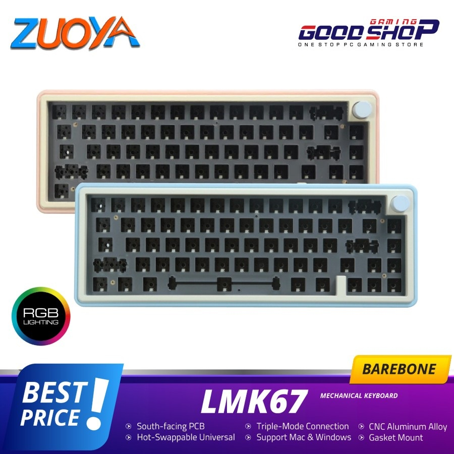 Jual ZUOYA LMK67 Barebone Kit Mechanical Keyboard | Shopee Indonesia