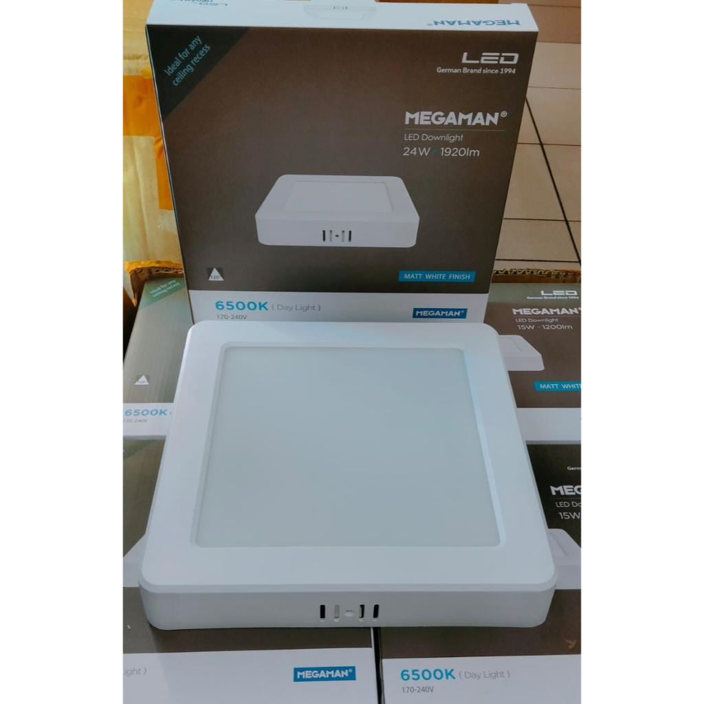 Jual MEGAMAN DOWNLIGHT 24W KOTAK LAMPU LED DOWNLIGHT PERSEGI | Shopee ...