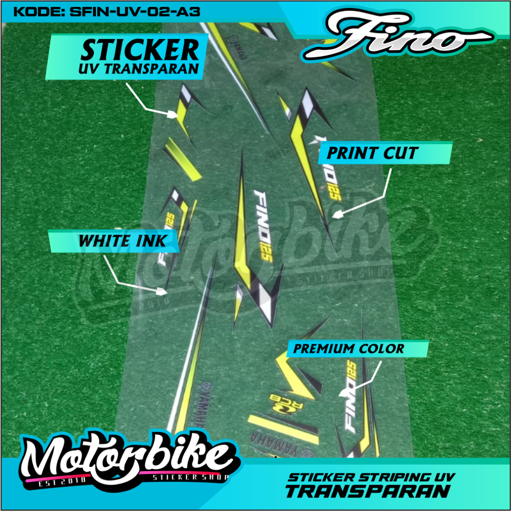 Jual Sticker Striping Yamaha Fino List Transparan - Striping Fino 125 ...