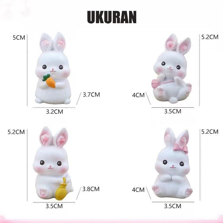 Jual LL - Hiasan Kue Cake Topper Kelinci Rabbit | Shopee Indonesia
