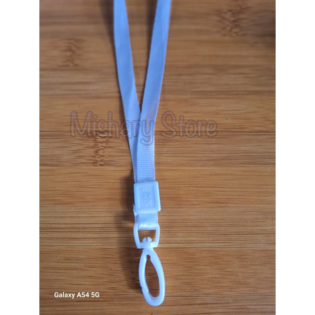 Jual Tali gantungan ID card 1cm tali badge ID nilon Name Tag ujung ...