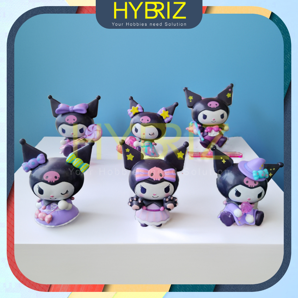 Jual Action Figure Sanrio Kuromi / Set Figur Kuromi, figur pajangan ...