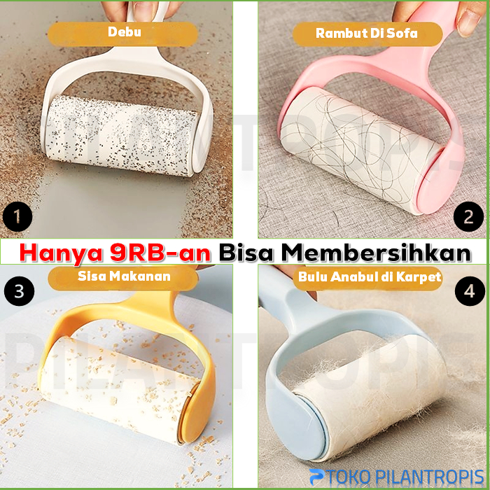 Jual Lint Roller Roll Pembersih Bulu Kucing Anjing di Baju Karpet ...