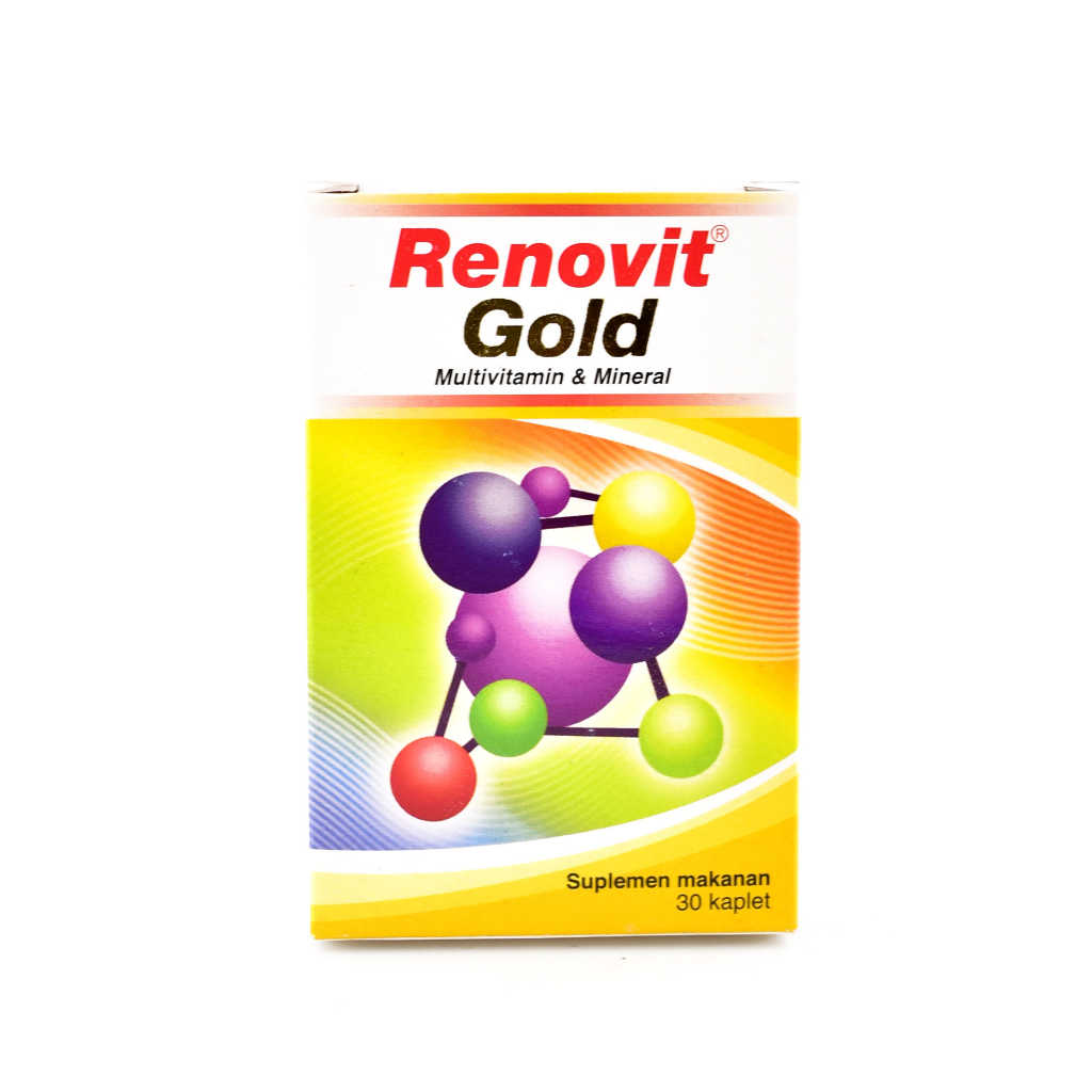 Jual Renovit Gold 30's Kaplet Konimex / Multivitamin Dan Mineral ...