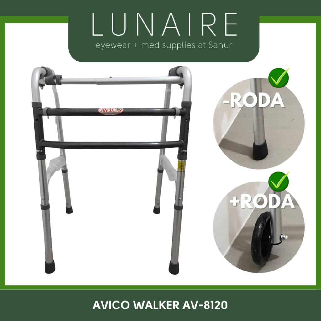 Jual Walker Lansia 2 Batang AVICO AV-8120 Alat Bantu Jalan Tanpa Roda ...